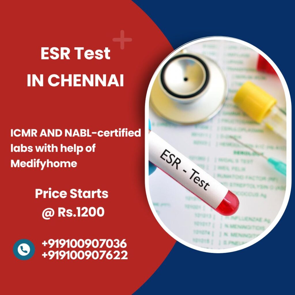 ESR Test at Home in Chennai | Medifyhome